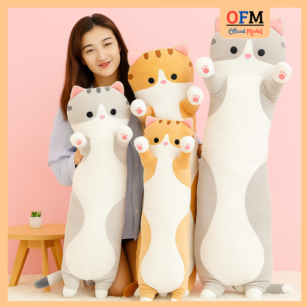 Jual Guling Kucing 80Cm Boneka Guling Kucing Bahan Plush Yelvo | Shopee ...