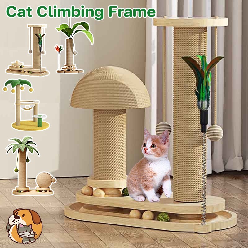 Jual Rak Panjat Garukan Kuku Kucing Papan Sisal Climbing Frame Cat ...