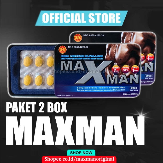 Jual 100% ORIGINAL MAXMAN PAKET 2 BOX ® 100% ORIGINAL MADE IN USA ...