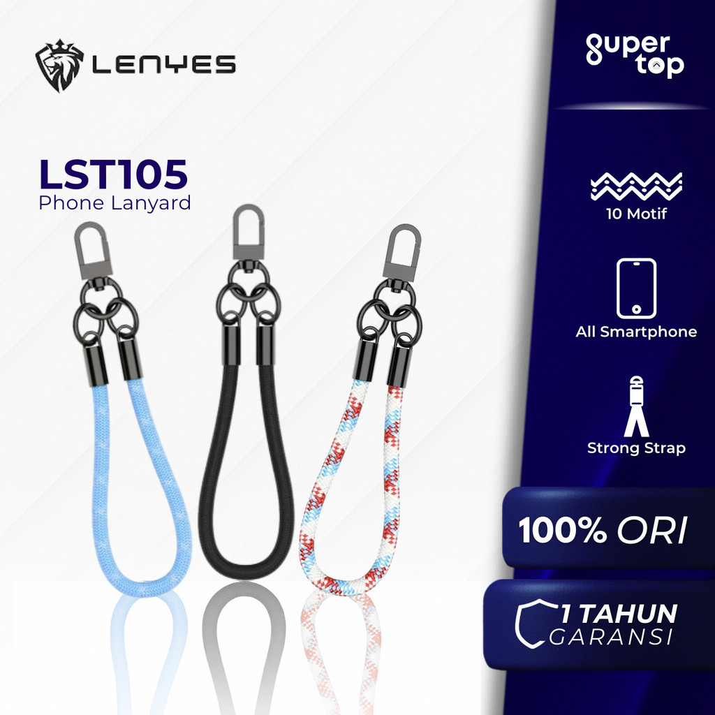 Jual LENYES LST105 Lanyard Casing Hp Tangan Pendek Short Lanyard Strap ...