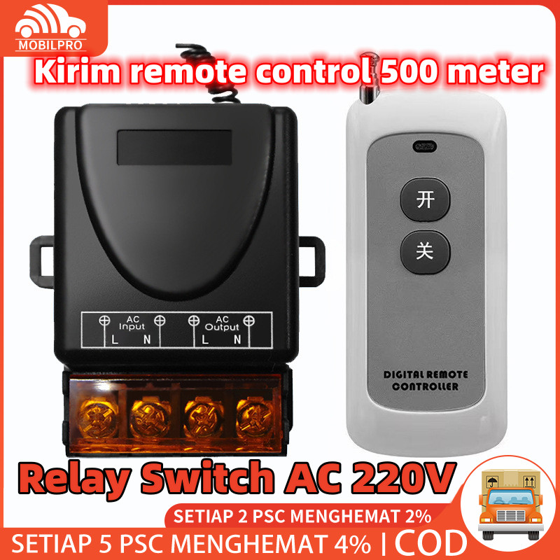 Jual AC85-220V 433Mhz Rumah Pintar Sakelar Jarak Jauh Nirkabel 1CH ...