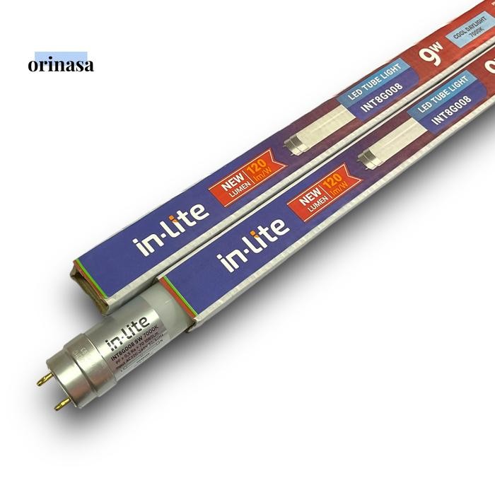 Jual (KHUSUS INSTANT) Lampu TL LED Neon T8 Tube Light Inlite INT8G008 9W 9 Watt 60cm | Shopee ...