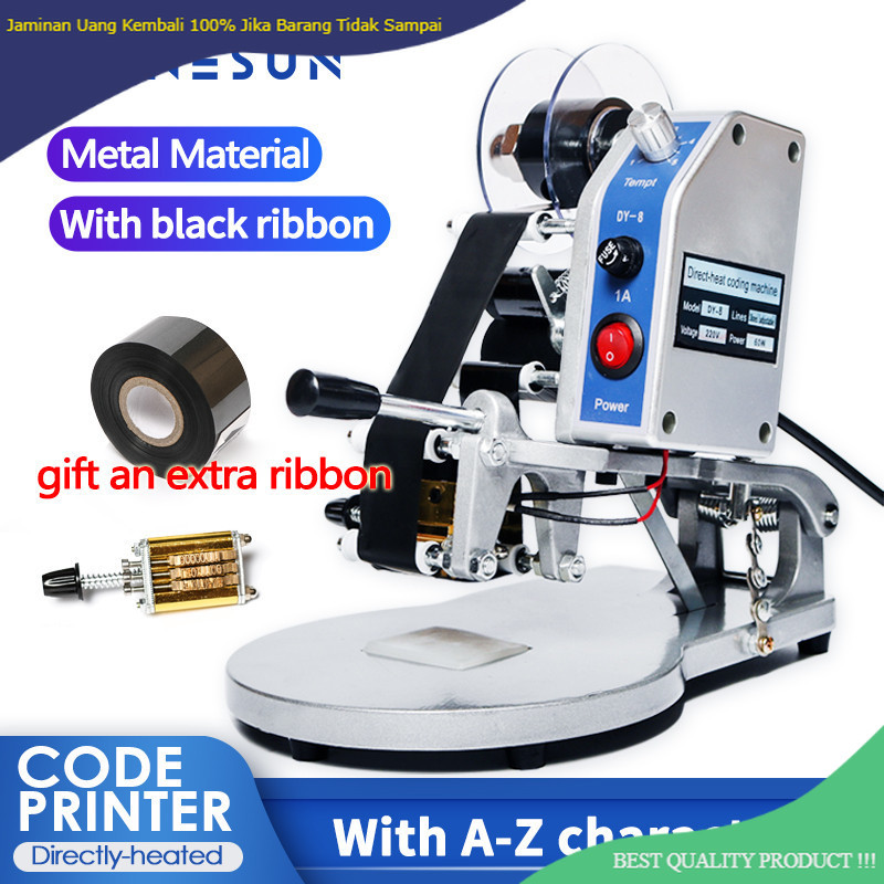 Jual ZONESUN Date Coding Machine Batch Serial Number Printer Manual ...