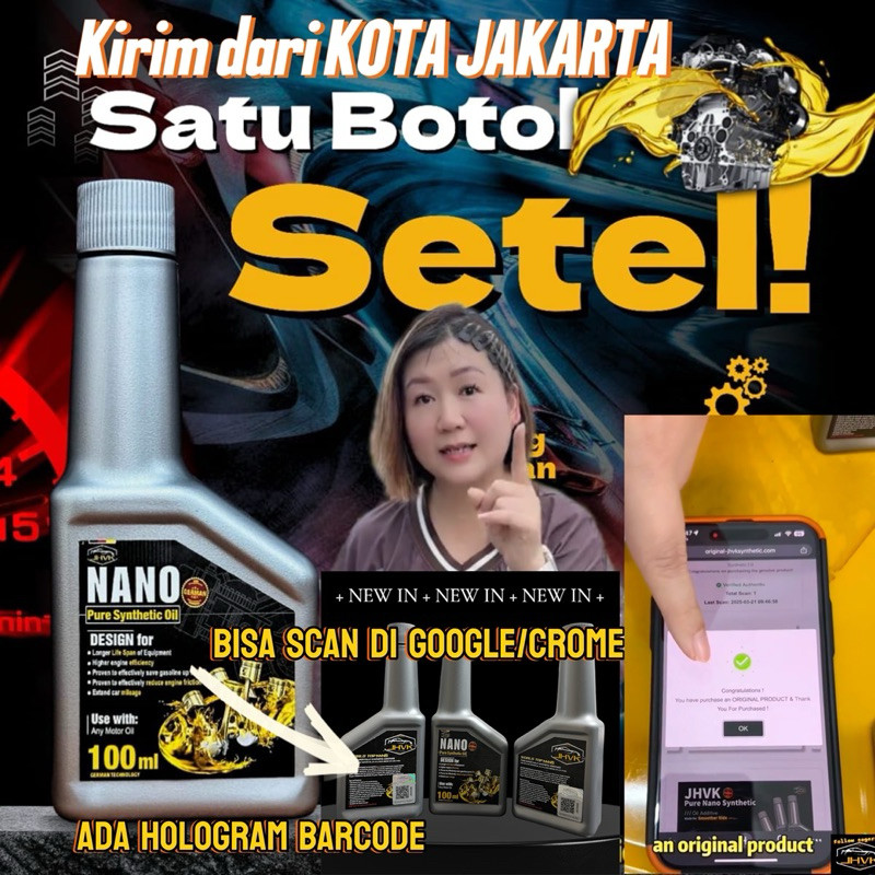 Jual Ready Distributor (Original HOLOGRAM BARCODE) JHVK PURE NANO ...