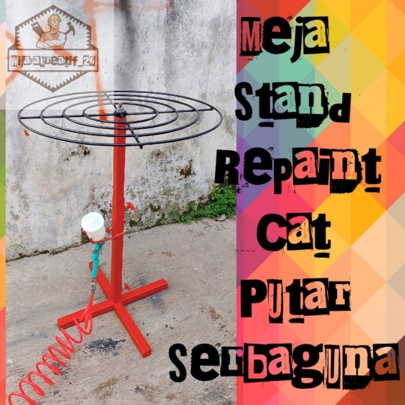 Jual Meja Stand Repaint cat + cat velg putar serbagunaCO | Shopee Indonesia