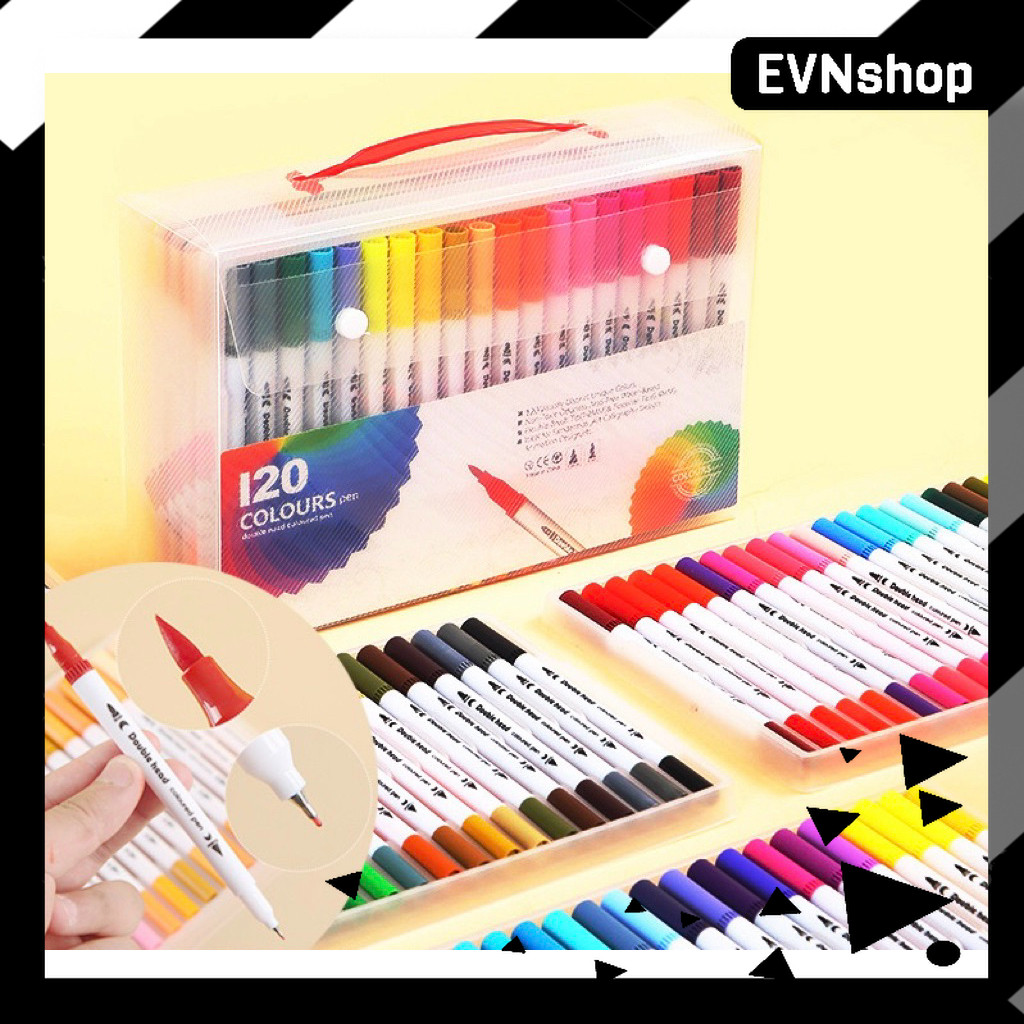 Jual Dual Tip Brush Pen | Spidol Warna 24/36/48/60/72 Warna | Marker ...
