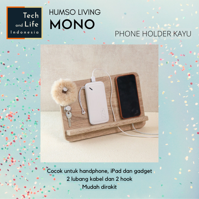 Jual Phone Tablet Holder Charging Stand Kayu HUMSO MONO | Shopee Indonesia