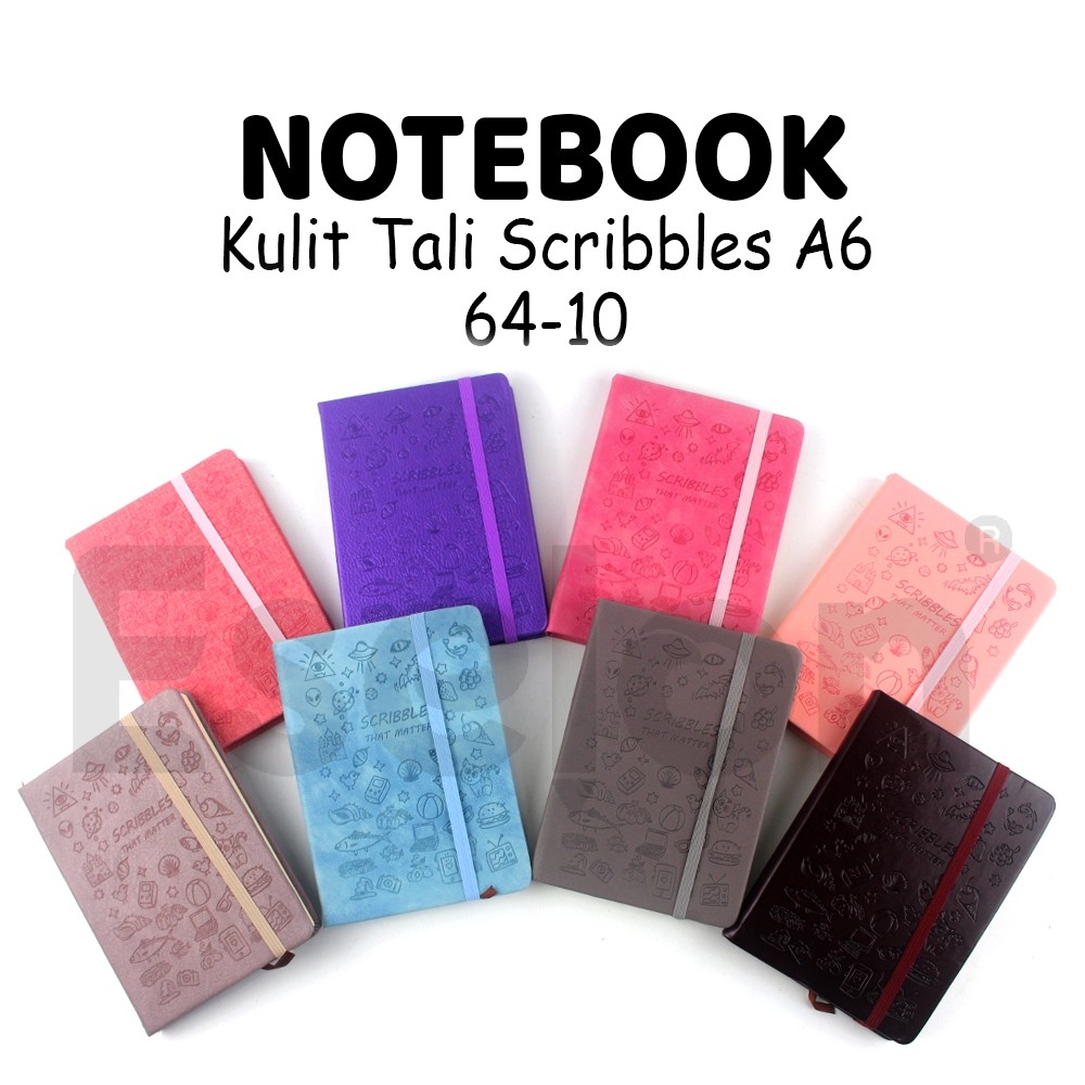 Jual Agenda Tali A6 SCRIBBLE 64-10/ Note Book Tali A6 Cover Kulit 107 ...