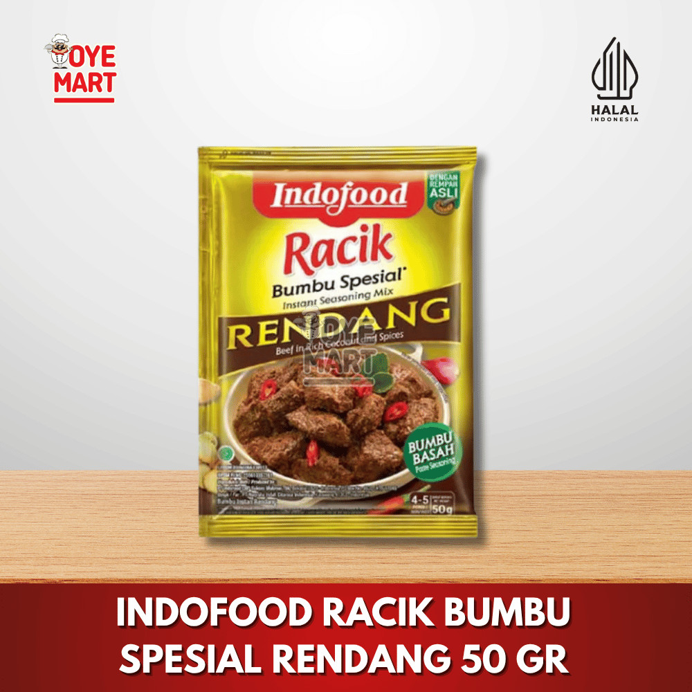 Jual INDOFOOD RACIK BUMBU SPESIAL RENDANG 50 GR / BUMBU BASAH | Shopee ...