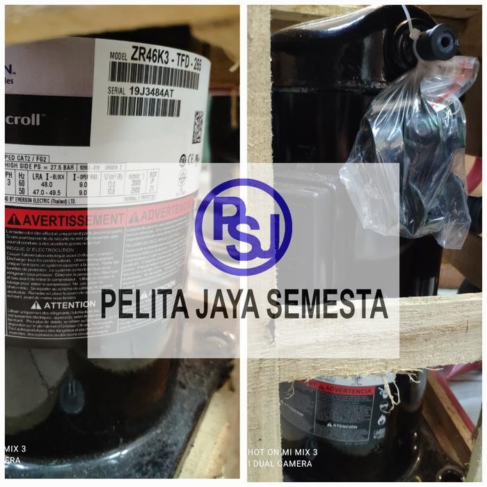 Jual Kompresor Copeland ZR46K3-TFD-265 / Compressor Copeland ZR46K3 TFD ...