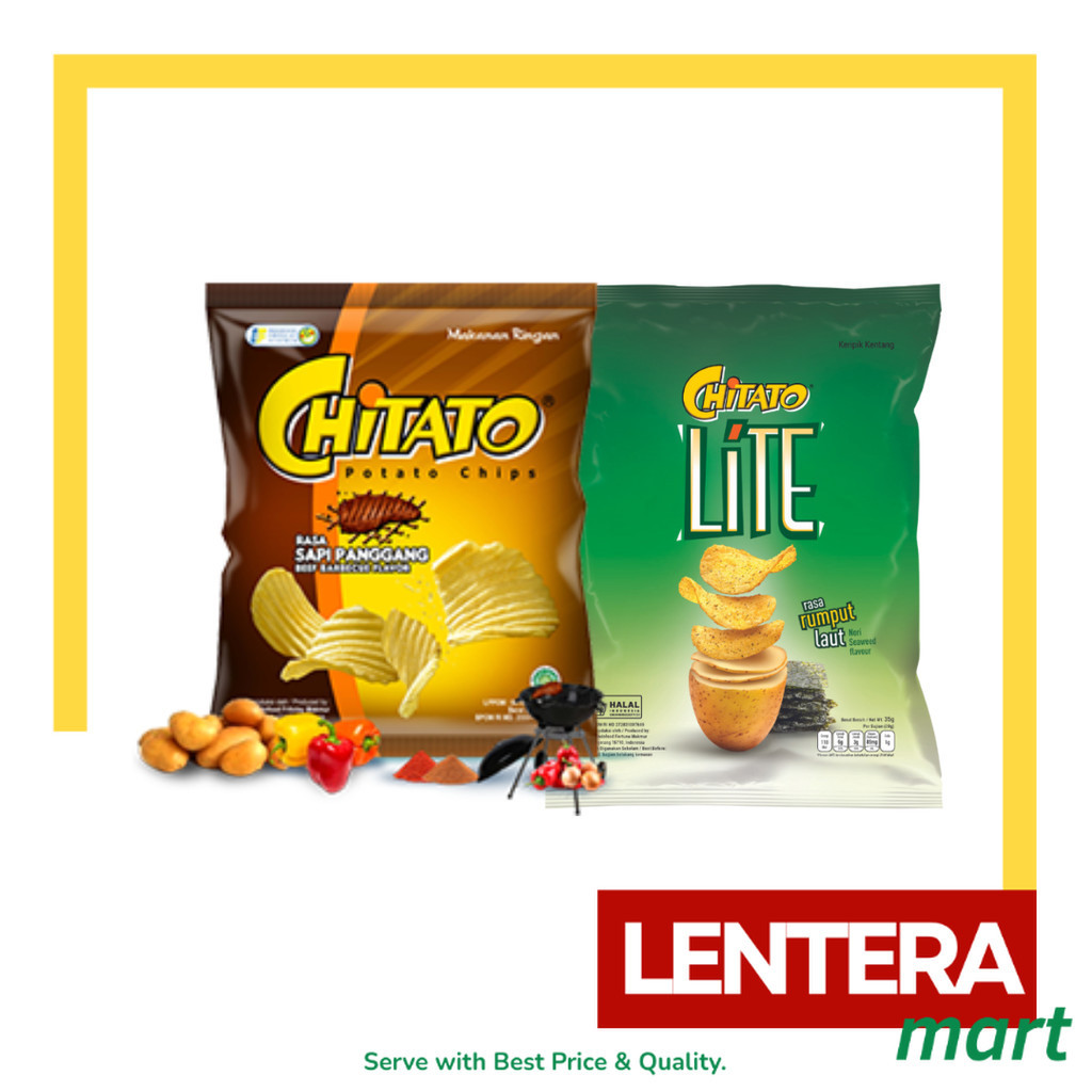Jual Chitato Potato Chips Sapi Panggang/Chitato Lite Rumput Laut 1 ...