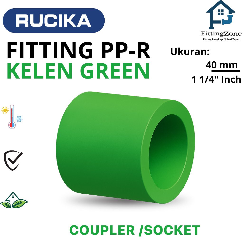 Jual Coupler 40mm ~ 1-1/4 inch / Sock / Coupling / Socket ~ Sambungan ...