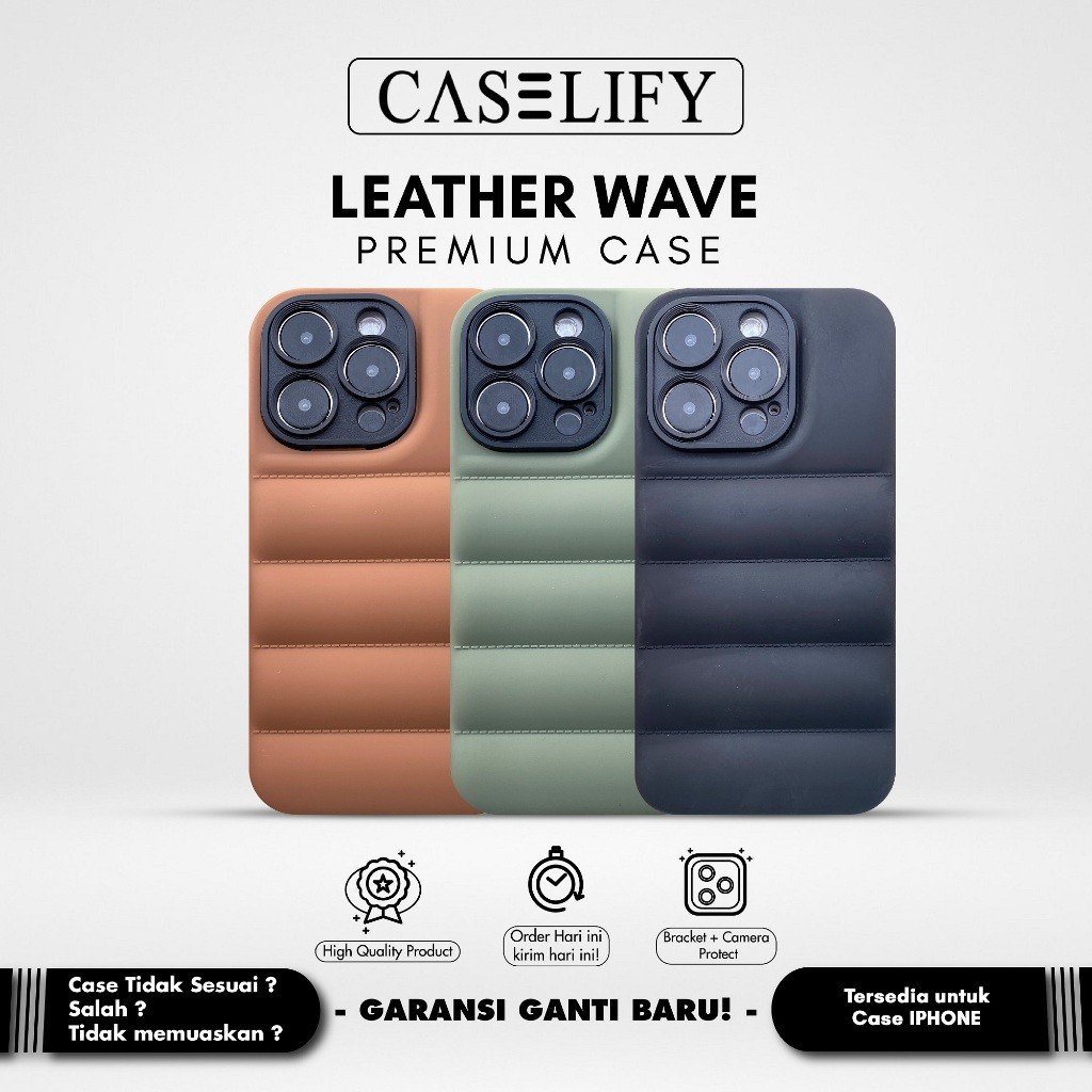 Jual CASELIFY leather wave case iphone 7 8 x xr xs max 11 12 13 14 plus pro max | Shopee Indonesia
