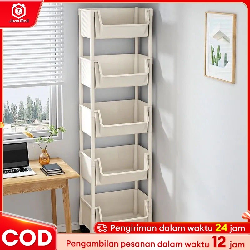 Jual KICLONE_SHOP Rak Susun/Rak Buku /Rak Portable Plastik Buku /Rak ...