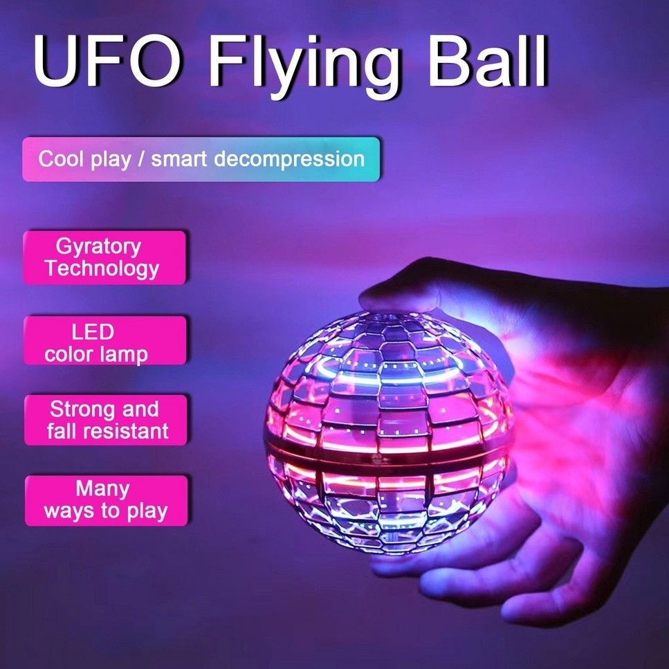 Jual KYON | Mainan Anak BOLA LEMPAR Magic Ball Drone Spinner UFO Remote ...