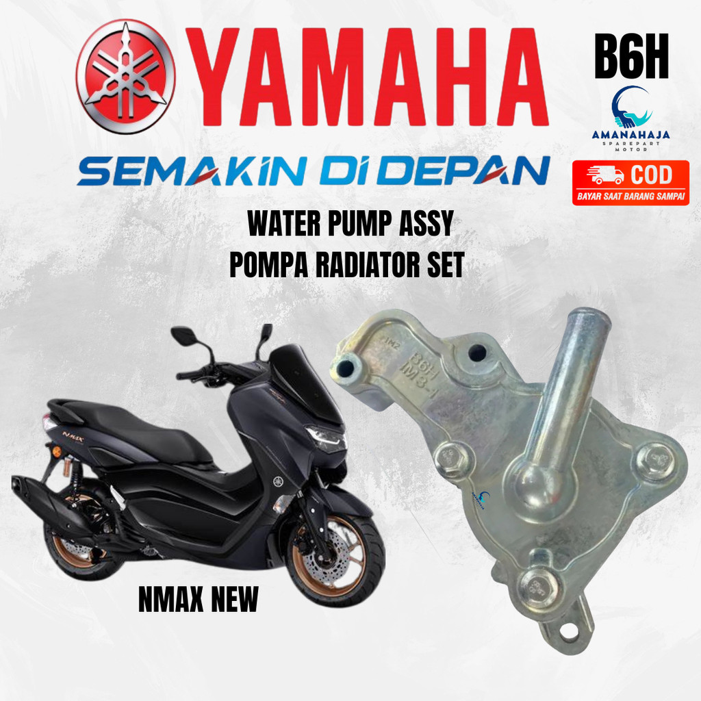 Jual (GARANSI) ORI WATER PUMP ASSY POMPA RADIATOR SET NMAX NEW (B6H ...
