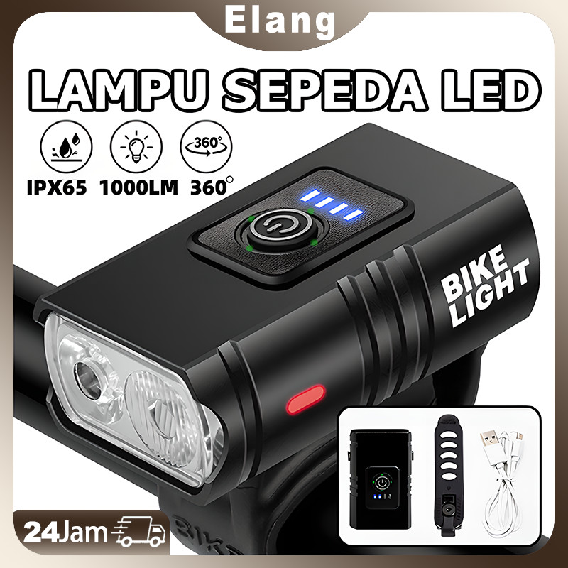 Jual Lampu Sepeda LED T6 Bike Light 1000lm - BK60 USB Charge 6 Mode ...
