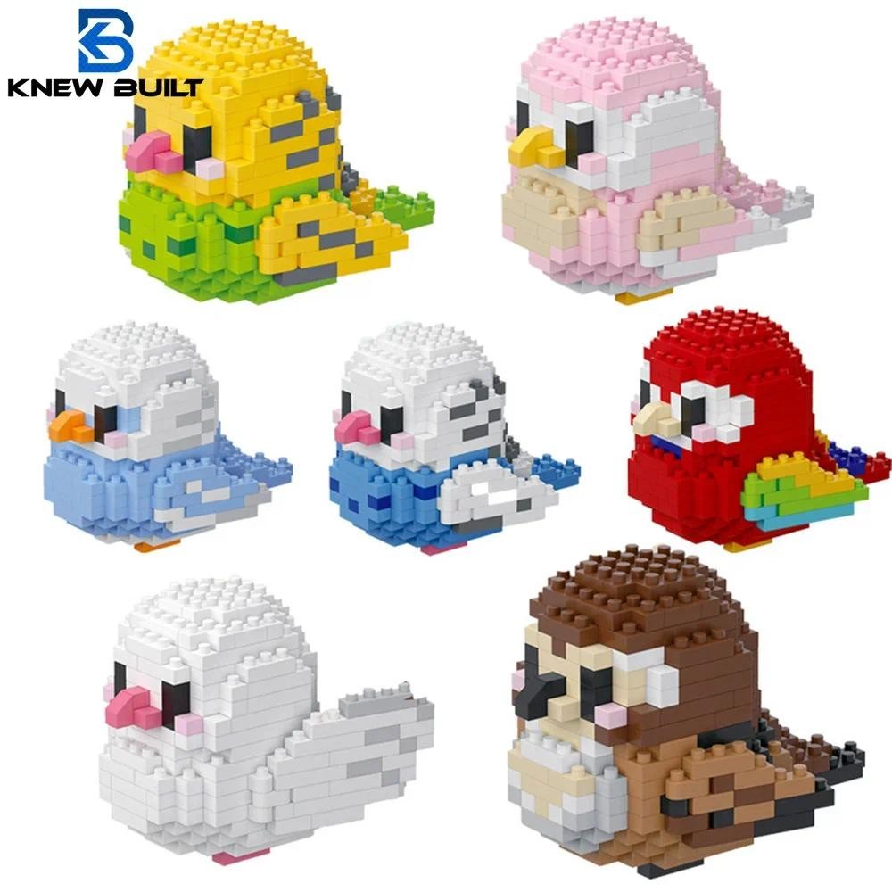 Jual KNEW BUILT Colorful Parrot Micro Mini Building Blocks Assembly ...