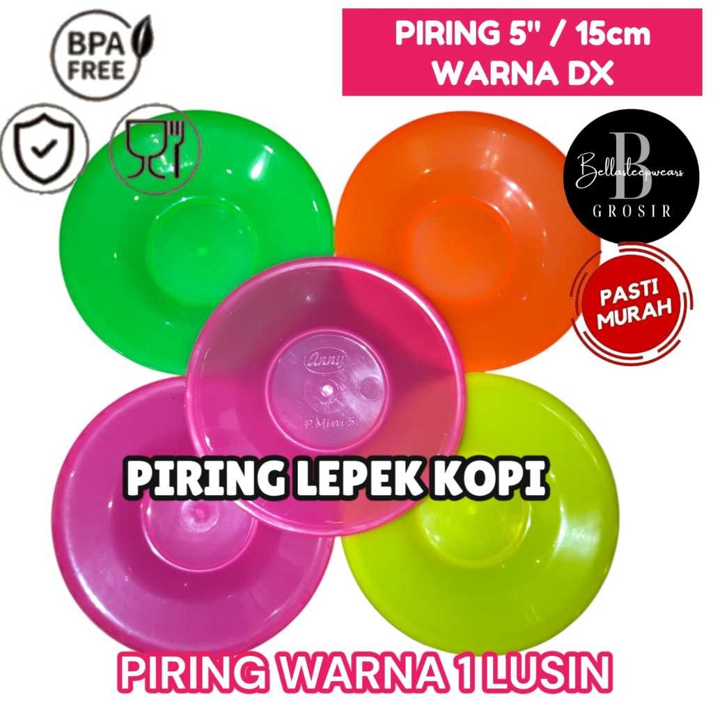 Jual Piring Mini Lepek Kopi Warna 5inch 15cm Murah | Piring Tatakan ...