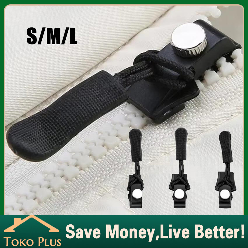 Jual 10Pcs Pengganti Resleting Zipper Universal Pakaian Hitam / Fix A ...