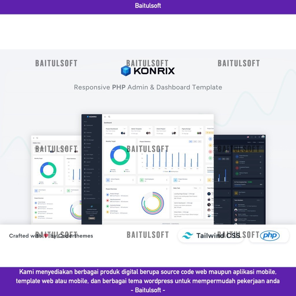 Jual WEB TEMPLATE XORIC - DJANGO ADMIN & DASHBOARD TEMPLATE D2282 BAITULSOFT | Shopee Indonesia