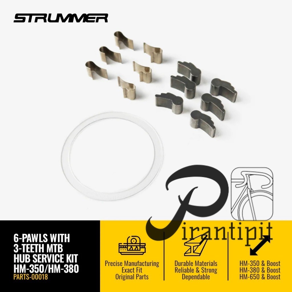 Jual Strummer 6-Pawls with 3-Teeth MTB Hub Service Kit (HM-280/HM-350 ...