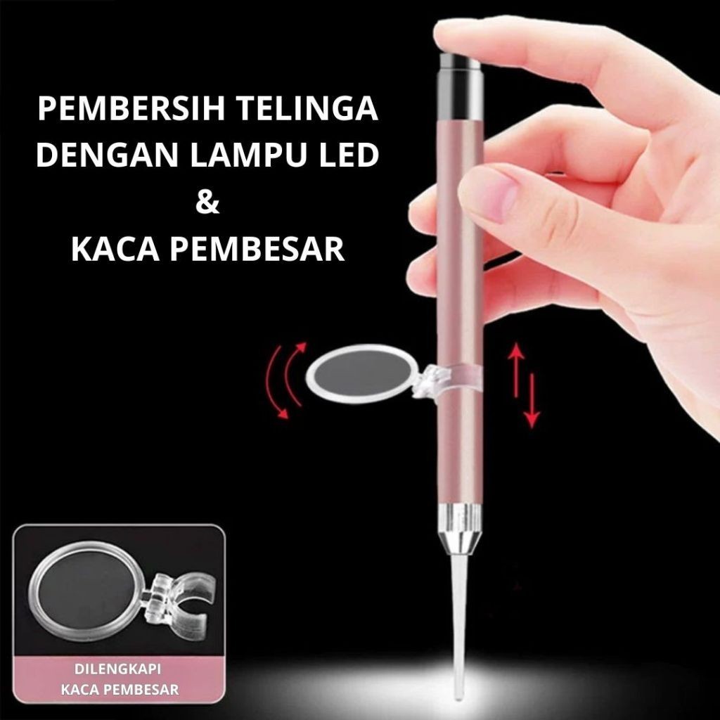 Jual Alat Pembersih Telinga LED + Kaca Pembesar | Alat Korek Kuping LED ...