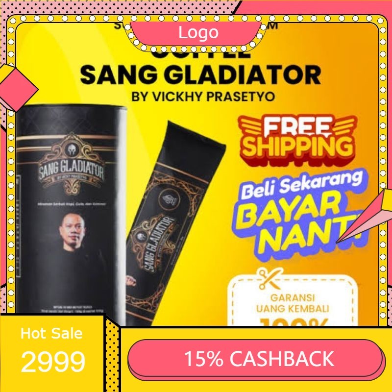 Jual COFFEE GLADIATOR By VICKY PRASETYO ORIGINAL, Minuman Kopi Serbuk ...