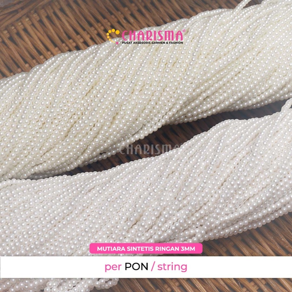 Jual Charisma Mutiara Bulat Sintetis Ringan - Mutiara Sintetis Premium ...