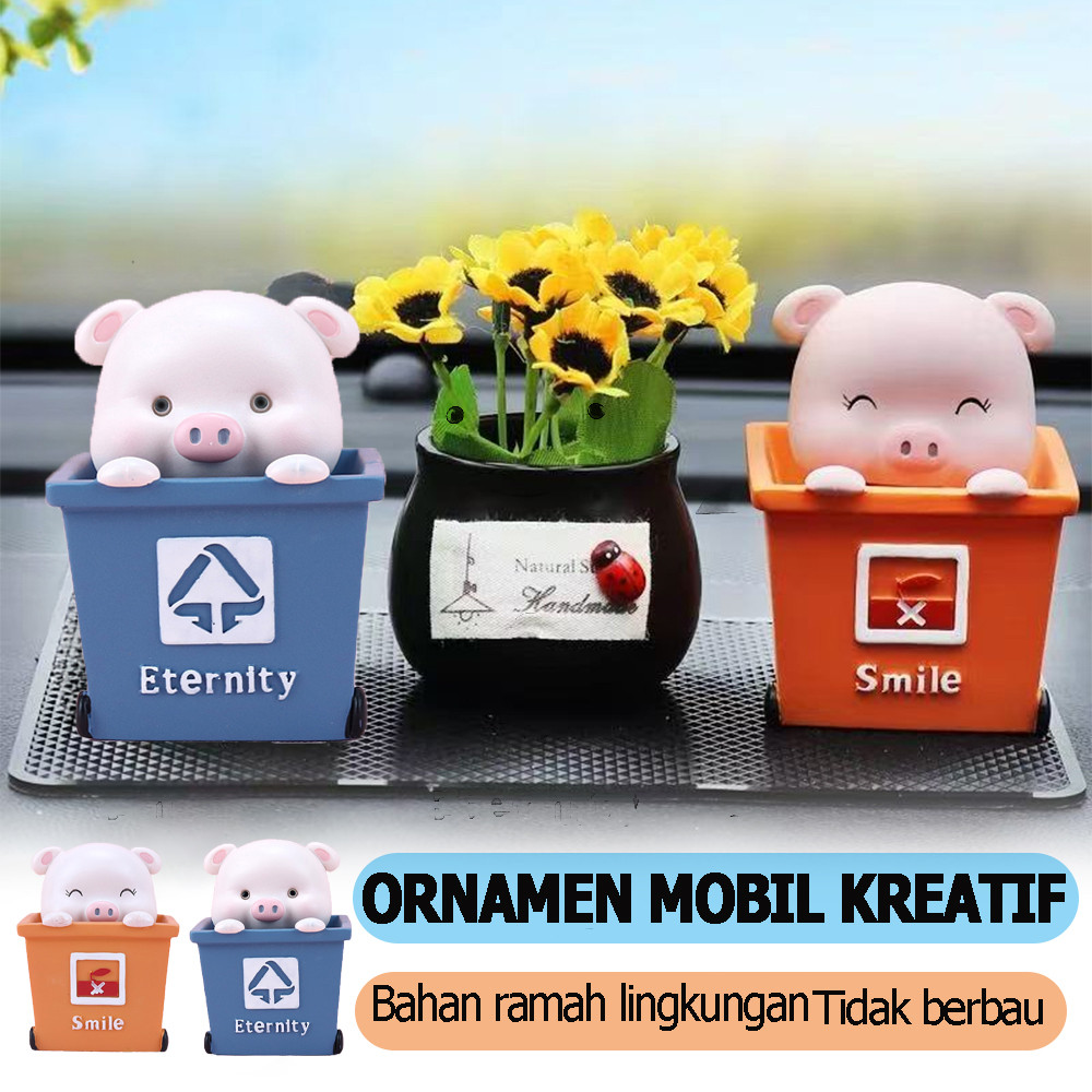 Jual Babi Lucu Bobble Head Hiasan Pajangan Dashboard Dasbor Mobil ...