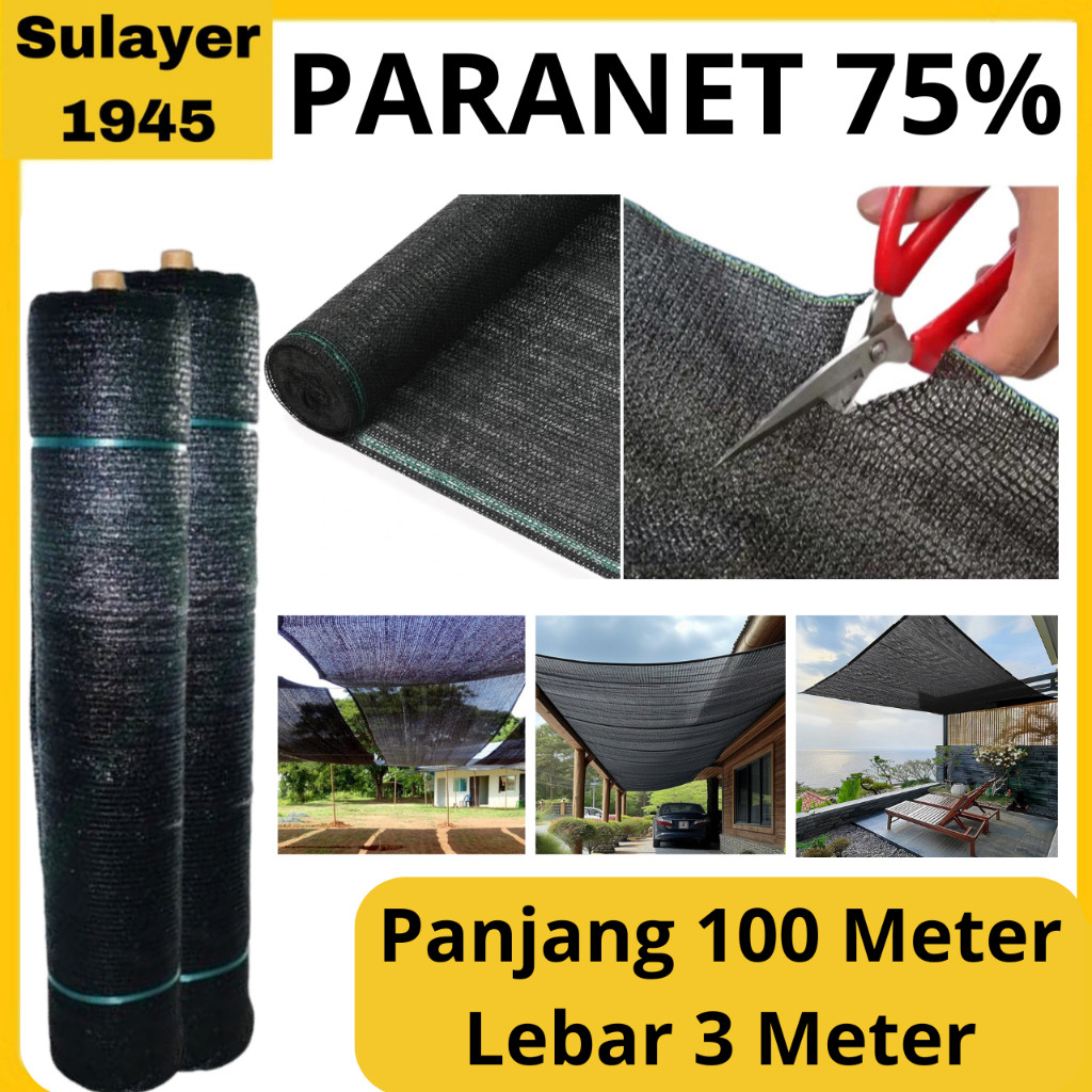 Jual PARANET 75% ( 1 ROLL ) = Panjang 100 Meter X Lebar 3 Meter ...