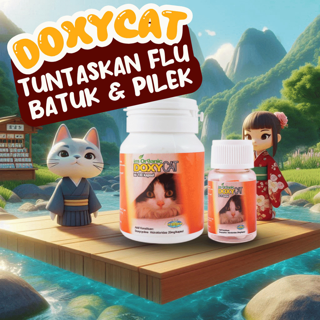Jual DOXY CAT OBAT ANTIBIOTIK FLU DEMAM BATUK KUCING DOXYCAT | Shopee ...