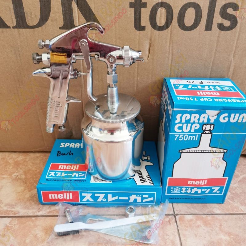 Jual spray gun MEIJI F75 Tabung Bawah spraygun meiji f 75 s tabung ...