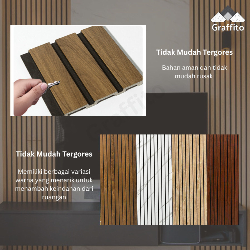 Jual WALL PANEL PVC 30x290CM / Woodpanel PVC Dekorasi Rumah Mewah Wallpanel Composite Echo Wood ...