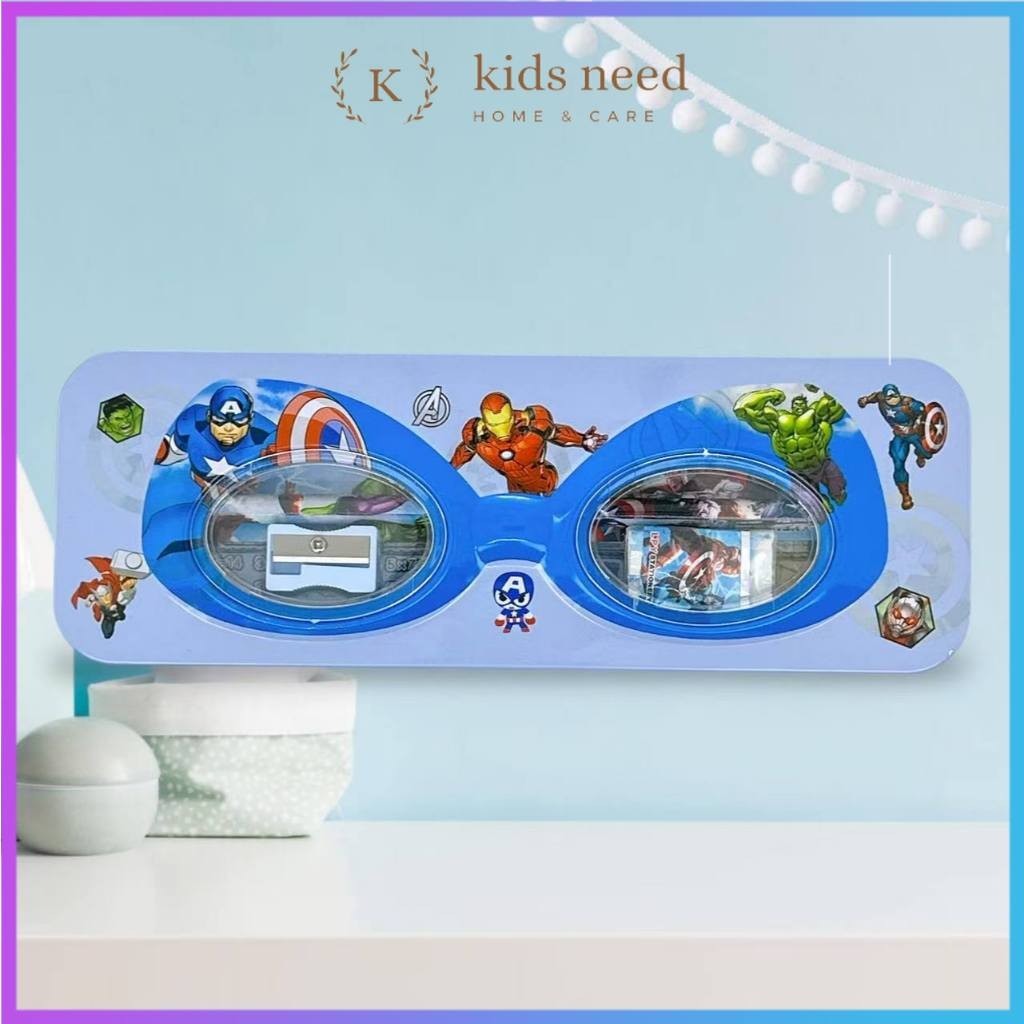 Jual Kotak Pensil Kaleng 2 Susun / pencil case Set Tempat Pensil Kaleng ...