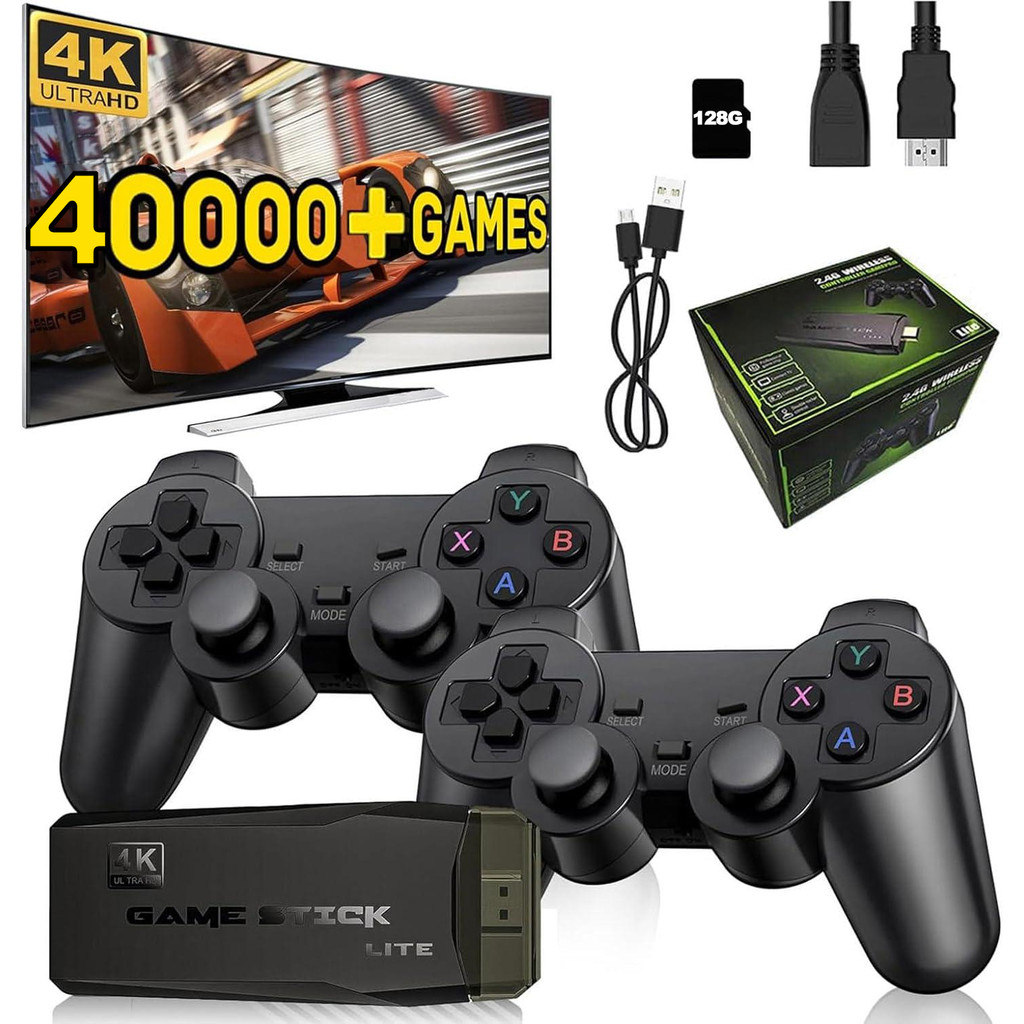 Jual M8 Video Game Console 4K Built-in 40000 Games Wireless Controller ...