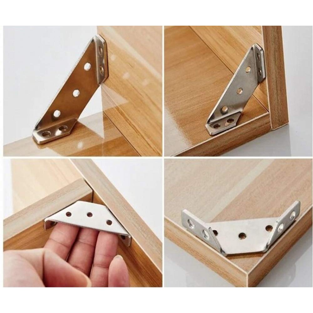 Jual Siku Penyangga Sudut Stainless Steel Bracket Segitiga Konektor ...