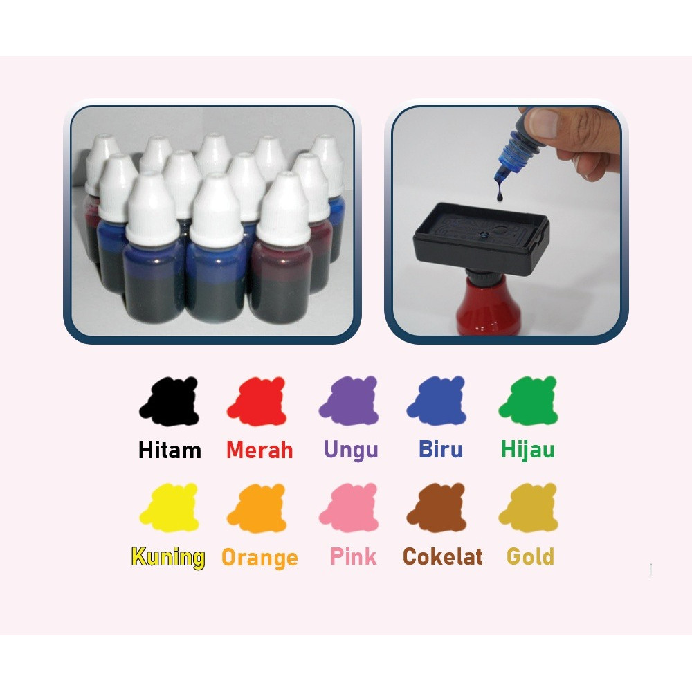 Jual Tinta Refill / Isi Ulang Cap Stampel / Stempel Flash Otomatis | 5 ml | Shopee Indonesia