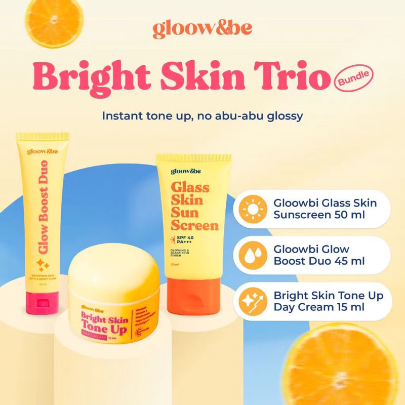 Jual Glowbi Gloow&be Sunscreen Day Cream Moisturizer Glass Skin Glowbe ...