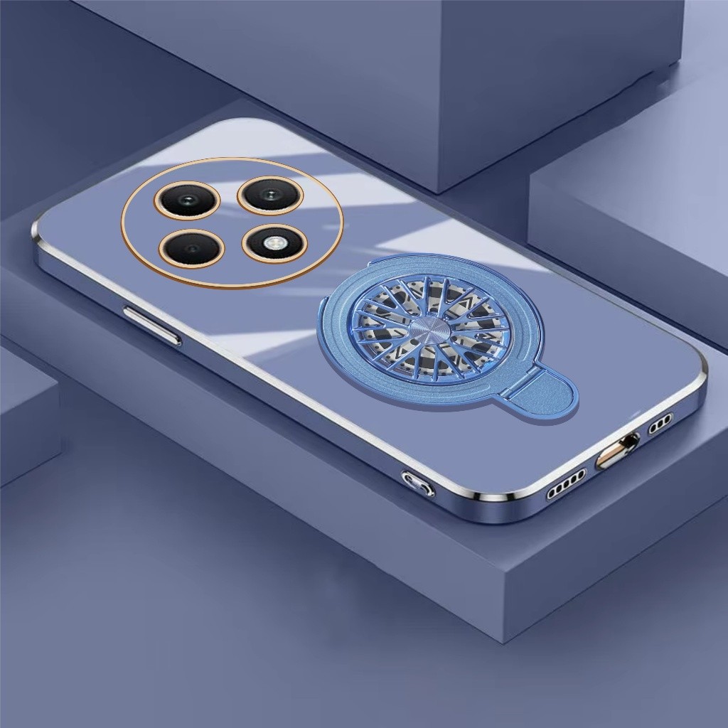Jual Softcase Oppo Reno 12F 12 Pro 5G Ring Stand Magnet Plating Glossy ...