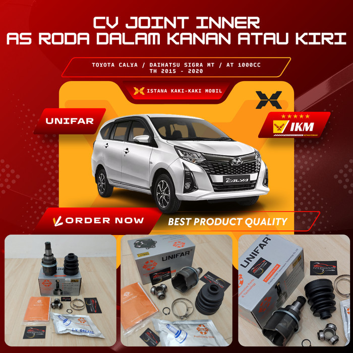 Jual CV JOINT Inner / As Roda Dalam Kanan Atau Kiri Toyota CALYA / Daihatsu SIGRA MT / AT 1000CC ...