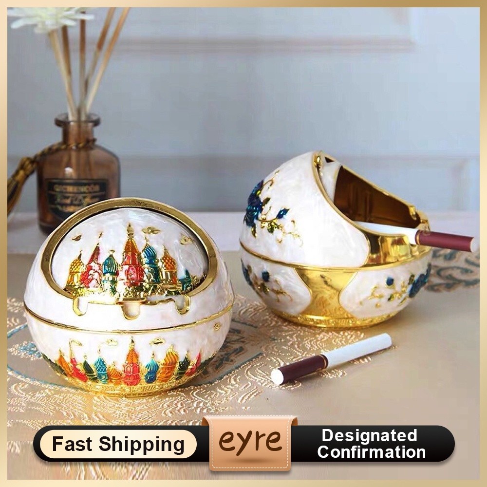 Jual Asbak （Toko Premiere ）Kastil Besar Tutup Angkat Bulat Gaya Eropa ...