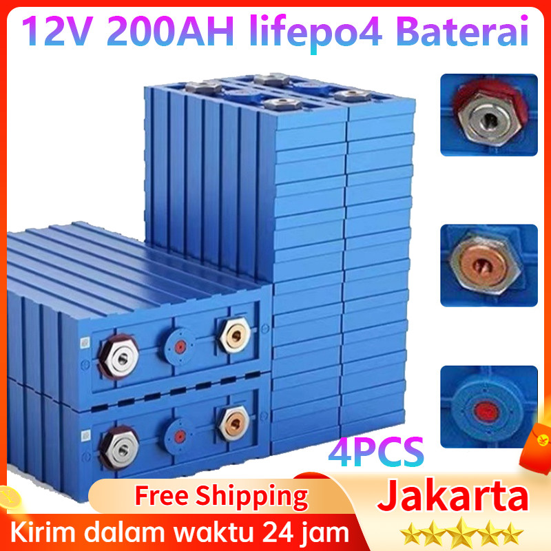 Jual Battery UPS Baterai Lithium LIFEPO4 BMS 3.2V 200Ah Elektrik Baterai Lithium LIFEPO4 12v ...