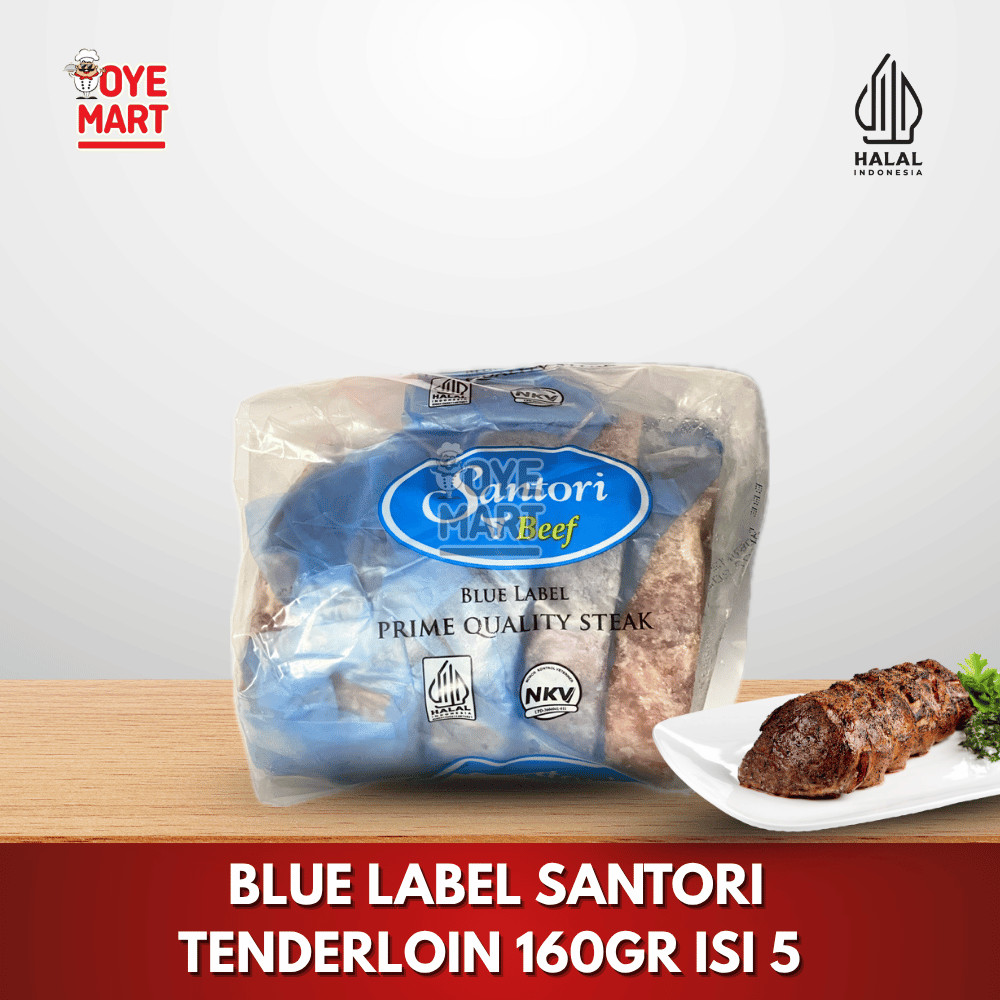 Jual BLUE LABEL SANTORI TENDERLOIN 160GR ISI 5 PCS MELTIQ BEEF/DAGING ...