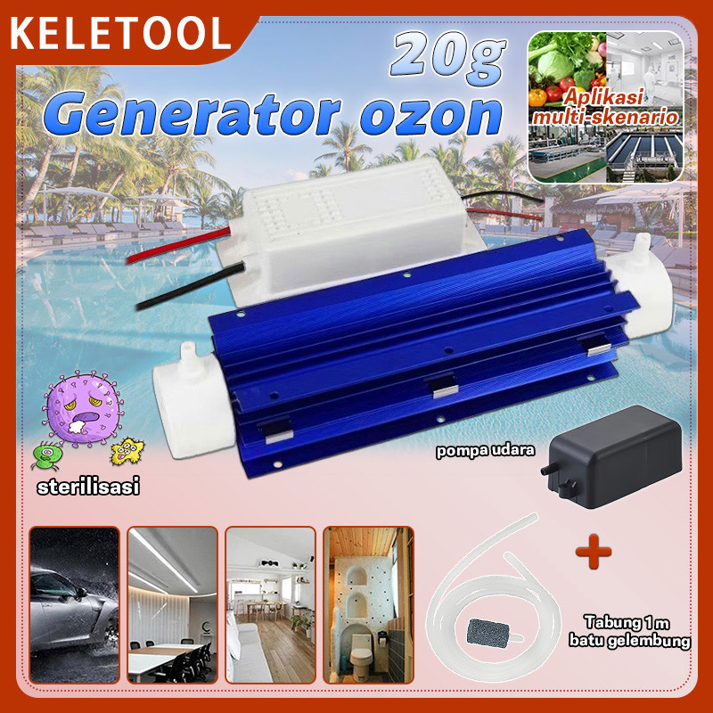 Jual Generator Ozon Tabung Pemurni Air Udara Ozonizer Sterilisator Spa Rumah 20G 220V Pembersih ...
