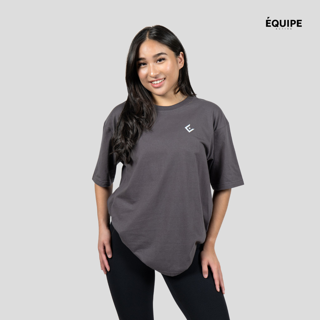 Jual Equipe Active Essential Oversized Tee Crest Baju Olahraga Longgar ...