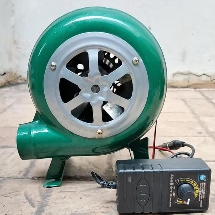 Jual MAXPUMP Keong30watt Adaptor Blower Mini BBQ 1 Set Blower 12V 220V ...