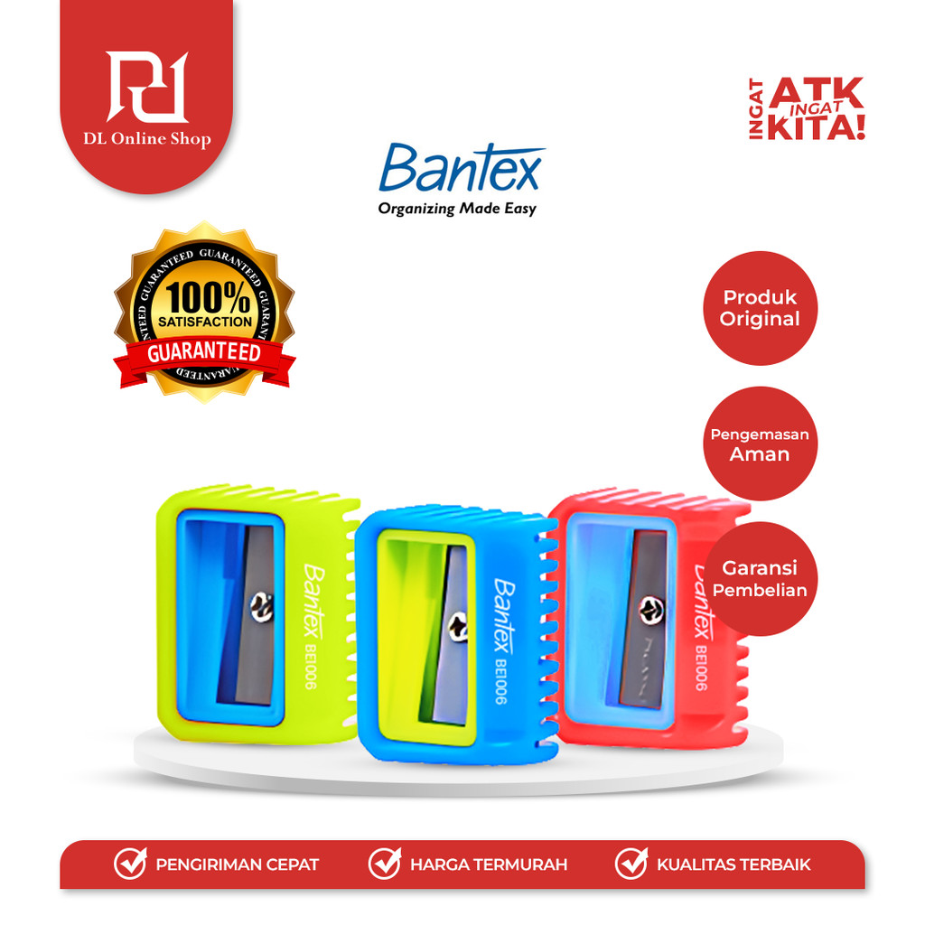 Jual BANTEX RAUTAN PENSIL/ PENCIL SHARPENER BE1006 (1PC) | Shopee Indonesia