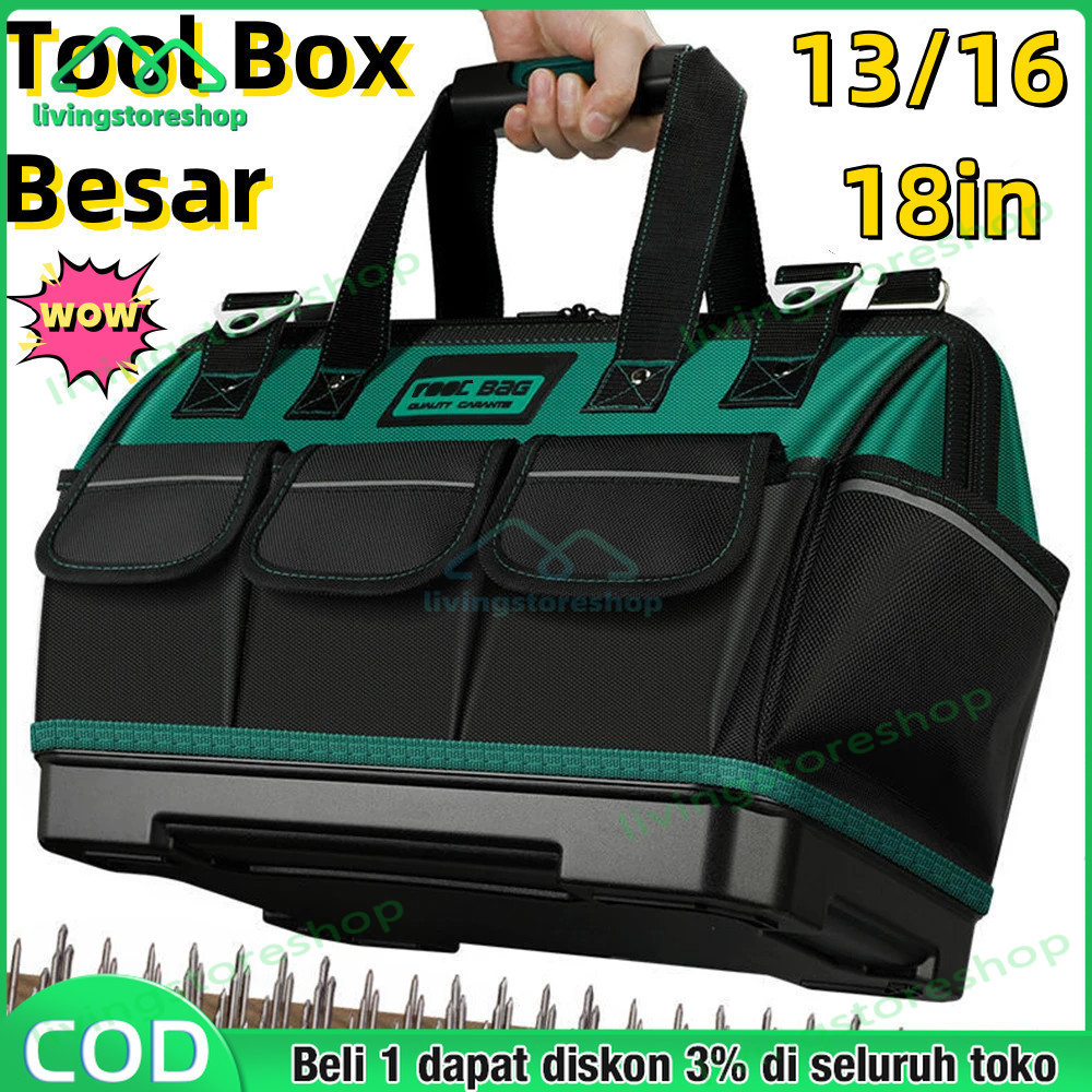 Jual 23inch GREENER Tool Bag / Tas Perkakas 23 inchi Bahan Oxford ...