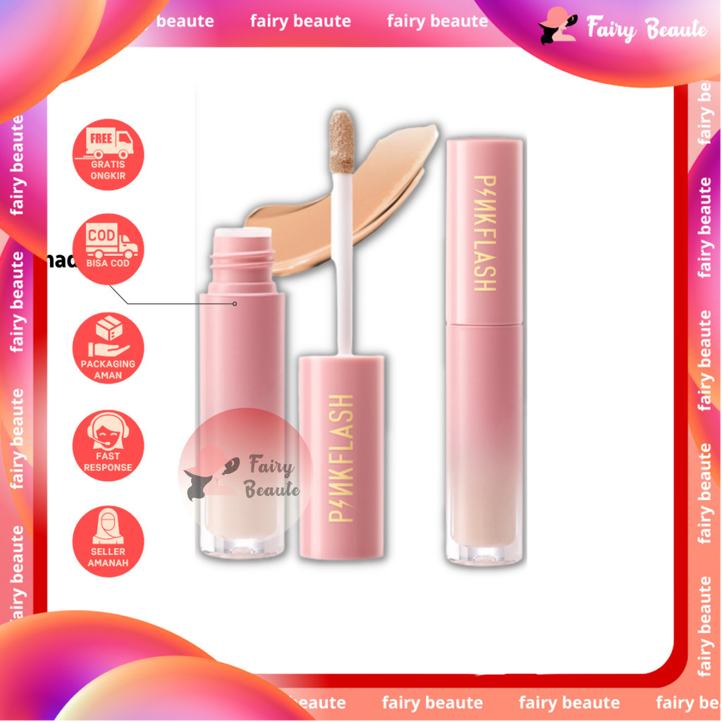 Jual PINKFLASH OhMyBreath Breathable Liquid Concealer Tahan Lama Matte 5 Colors PinkFLASH FAIRY ...